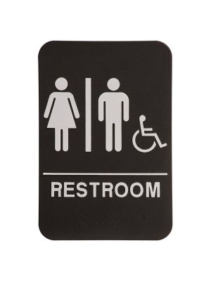 Unisex Wheelchair Accessible Restroom Sign