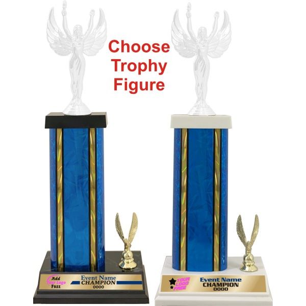 Traditional Trophy with Trim - Automotive Motorcycle Go-Kart Quad
