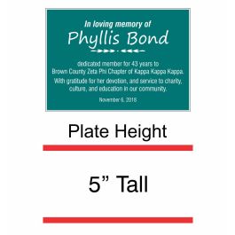 5" Height Custom Signage