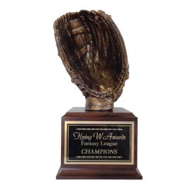 Fantasy Baseball Bronze Mitt 16 Year Trophy